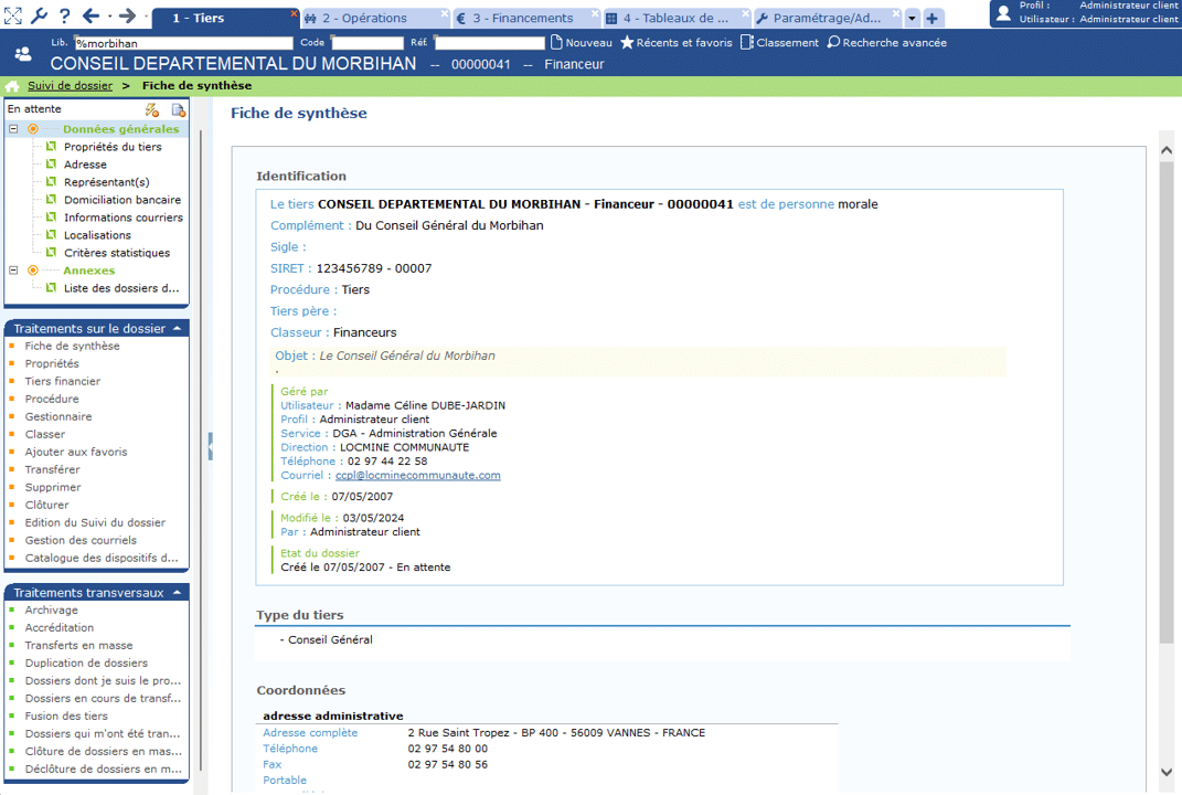 OPERIO : Optimisez la gestion des opérations et des financements - MGDIS